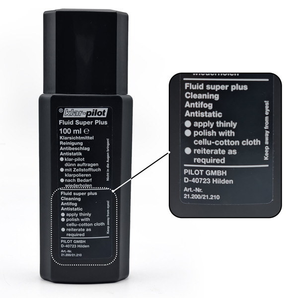 Anti-fog, Anti-static Super Cleaner Klar-pilot, Шил цантуулдаггүй ...