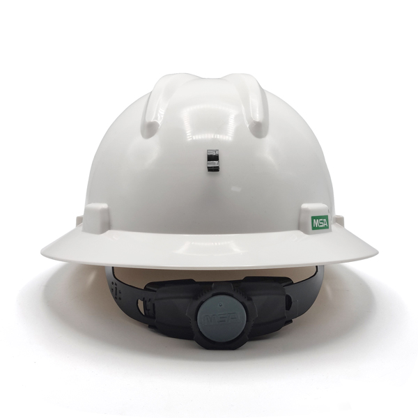 MSA White Mining Helmet With Light Mount, Уурхайн гэрэл тогтоогчтой ...