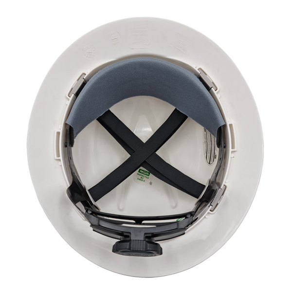 MSA White Mining Helmet With Light Mount, Уурхайн гэрэл тогтоогчтой ...