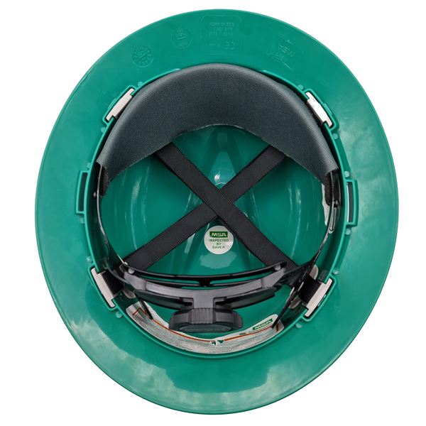 MSA Green Mining Helmet with Light Mount, Уурхайн гэрэл тогтоогчтой ...