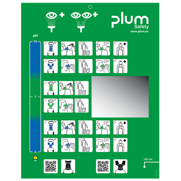 Plum Station With 2x500ml Eyewash, Тогтоогууртай нүд угаагч 2ш,