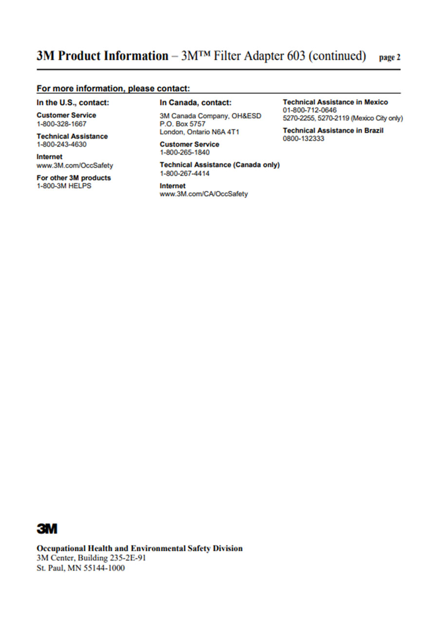 3M 603 Platform, 3M 603 Тоосны филтерийн суурь,