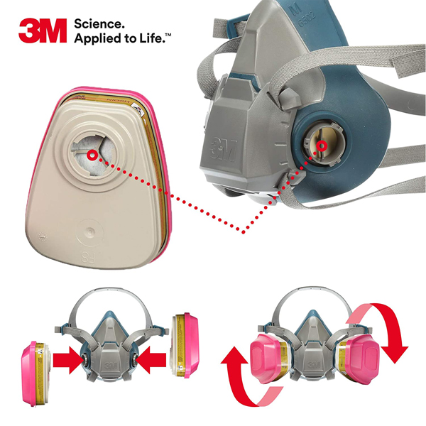 3M 60926 Multi Gas Vapor Cartridge Filter P100 , Олон төрлийн хий+Р100 ...