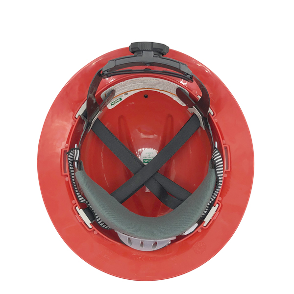 MSA Red Mining Helmet With Reflect & Light Mount, Цацруулагчтай уурхайн ...