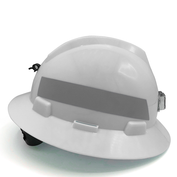MSA White Mining Helmet With Reflect & Light Mount, Цацруулагчтай ...