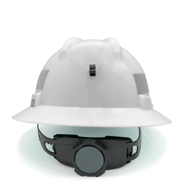 MSA White Mining Helmet With Reflect & Light Mount, Цацруулагчтай ...