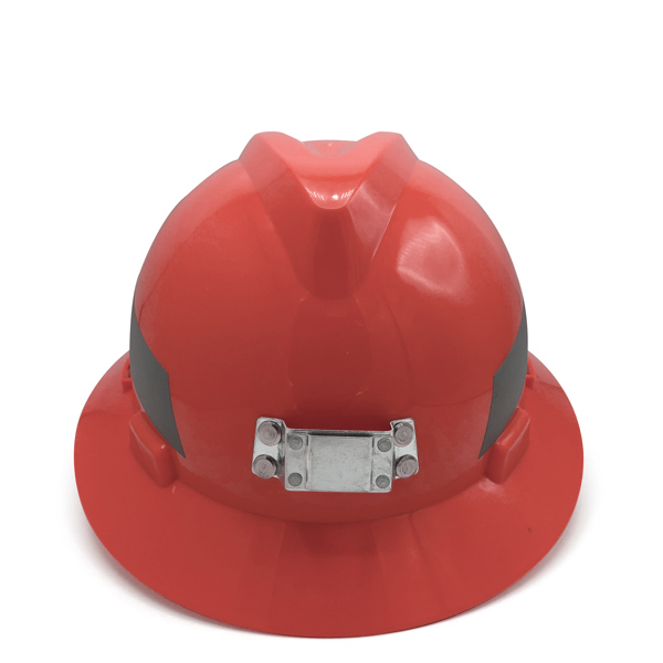 MSA Red Mining Helmet With Reflect & Light Mount, Цацруулагчтай уурхайн ...