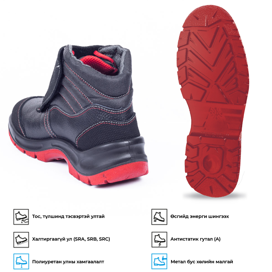 Cerva Nuovo Speciale MF S1P SRC Ankle Shoes, Гагнуурын гутал, S1 ...